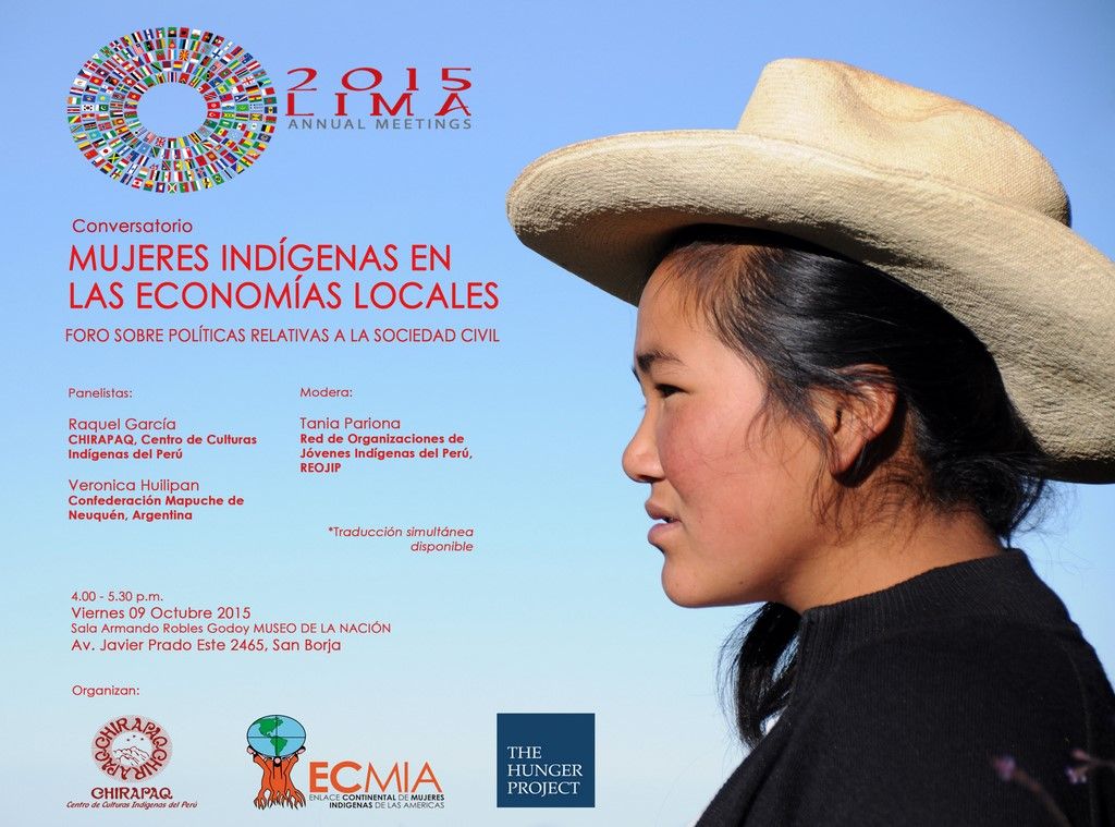 Realizarán conversatorio sobre mujeres indígenas en | chirapaq.org.pe