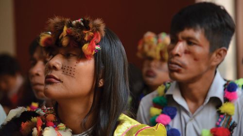 Indígenas shawi exhiben sus productos en importante | chirapaq.org.pe